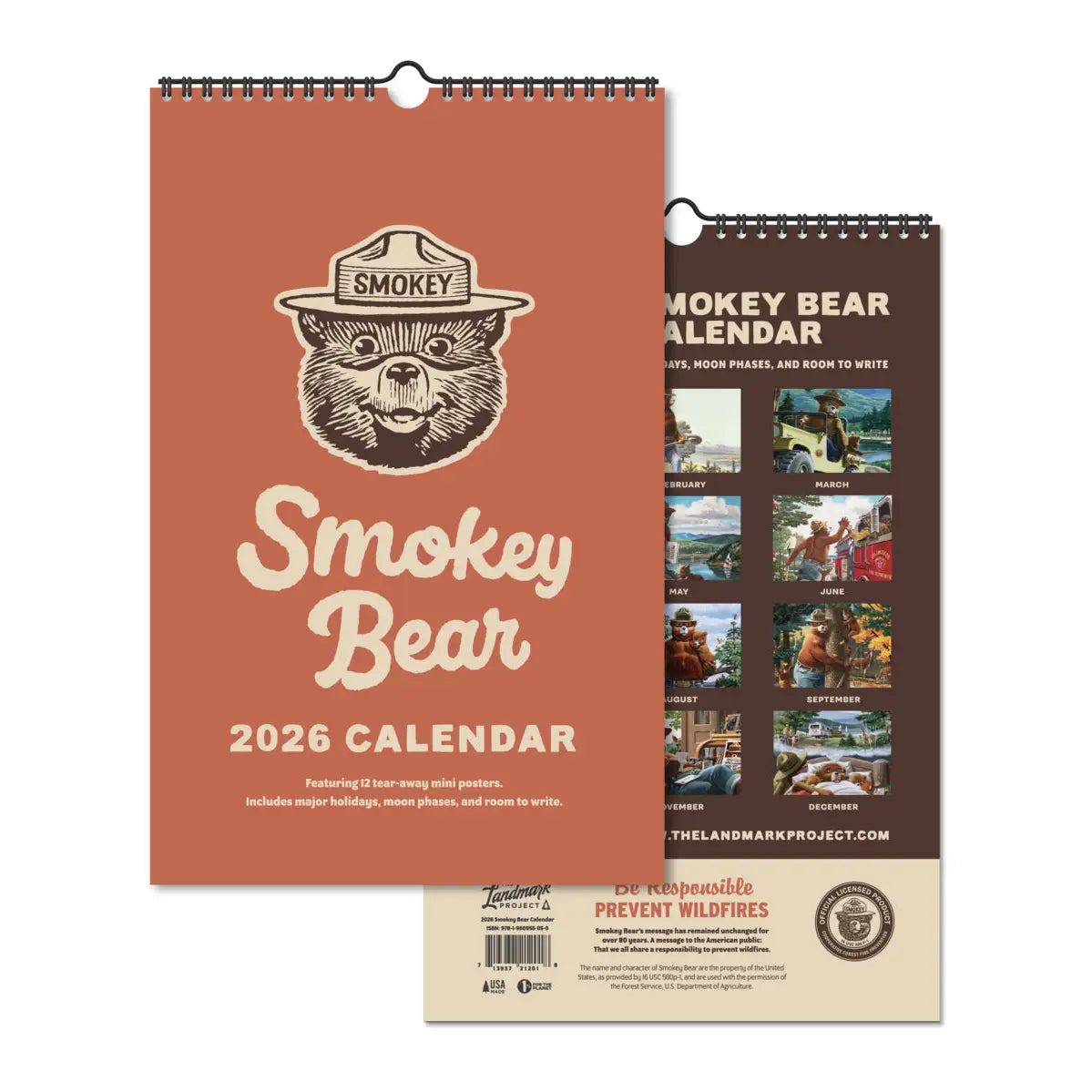 2026 Smokey Bear Calendar – Earthwild.com / Blue Planet Outdoors