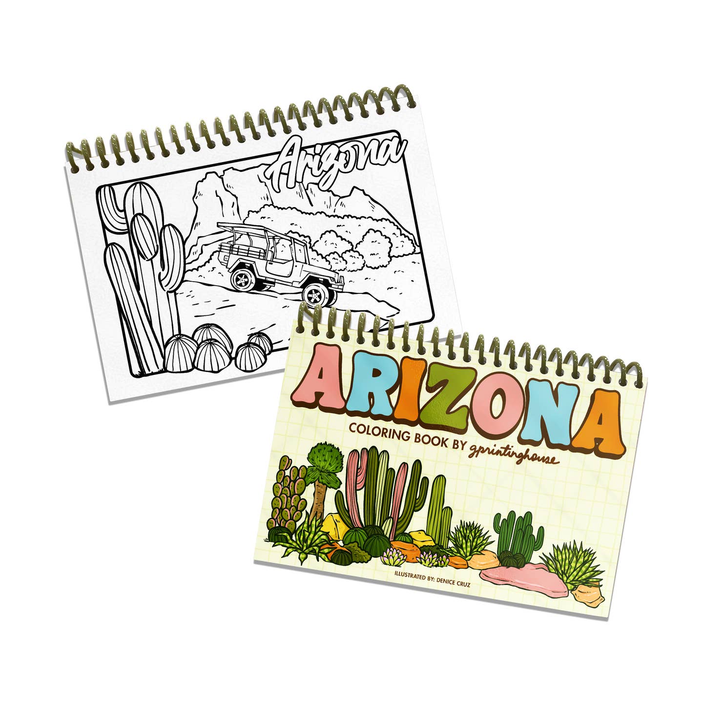 Arizona Coloring Book - Spiral Bound – Earthwild.com / Blue Planet Outdoors