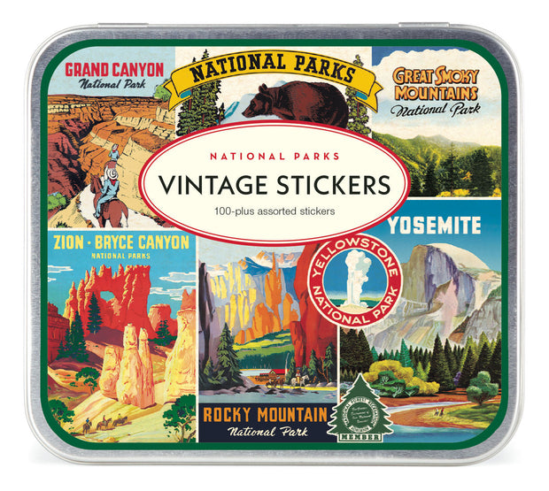 National Parks Vintage Sticker Set – Earthwild.com / Blue Planet Outdoors